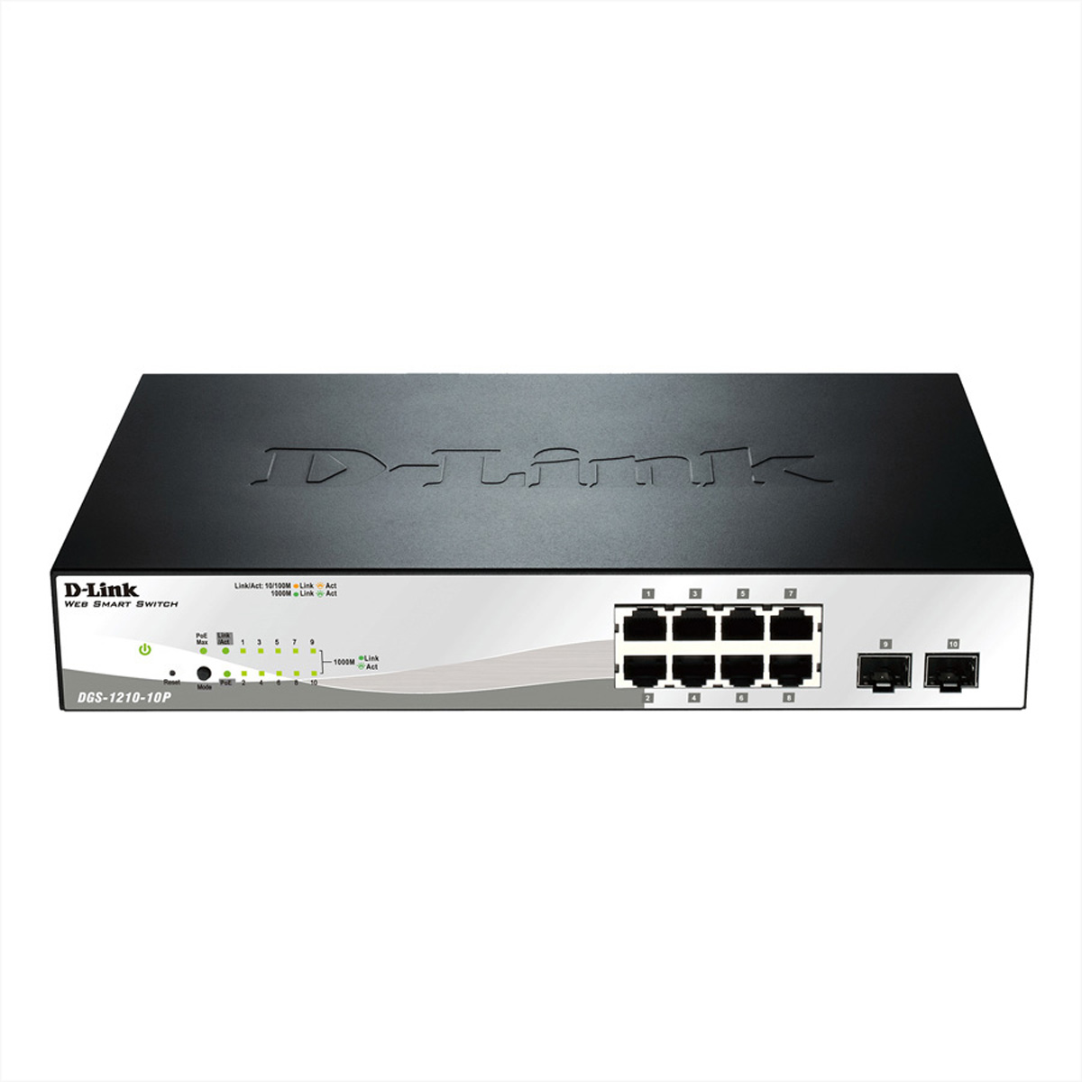 D-Link PoE Switch DGS-1210-10P 10 Port - Switch - 1 Gbps - necdis.de